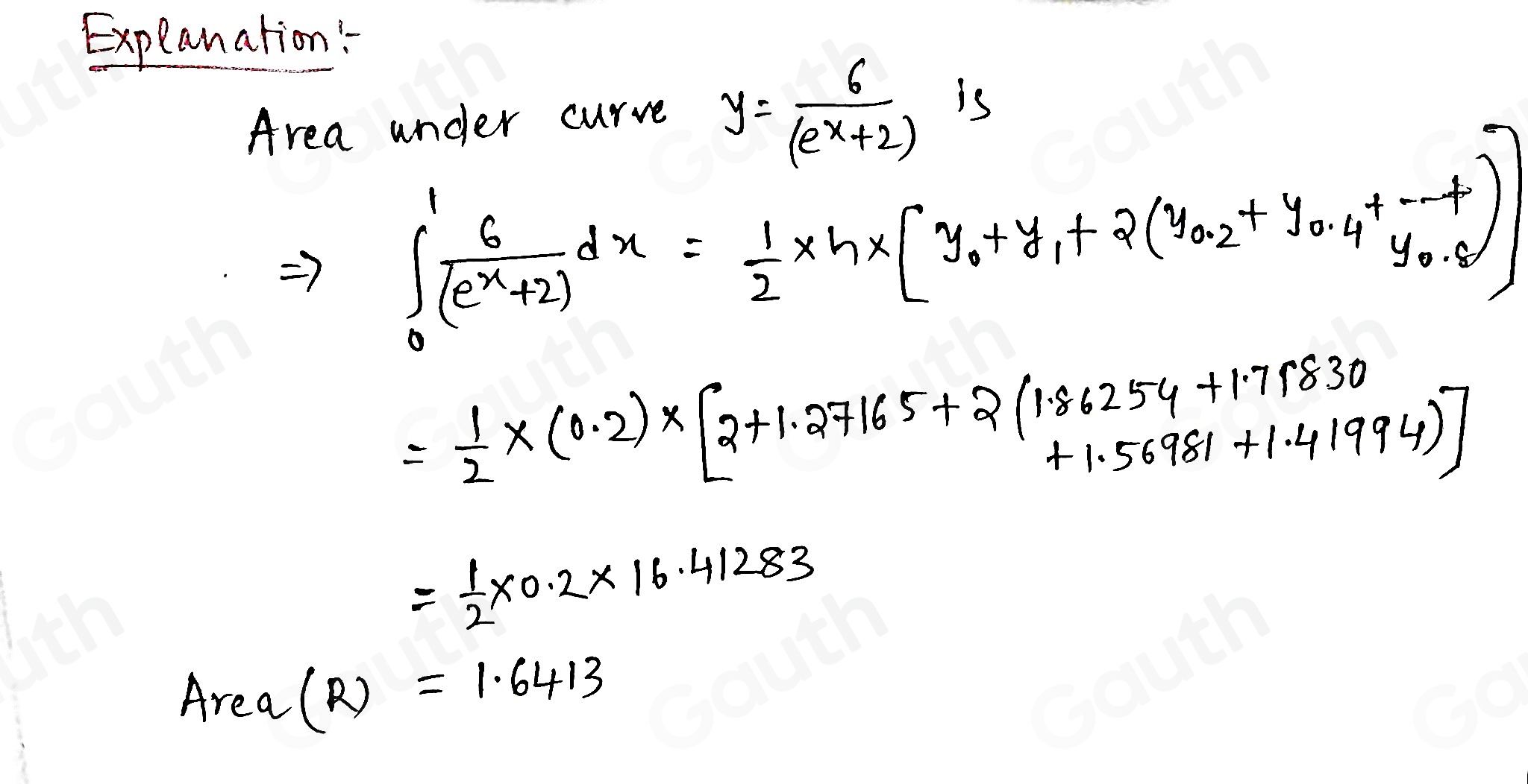 Solved: Figure 1 shows a sketch of part of the curve with equation y= 6 ...