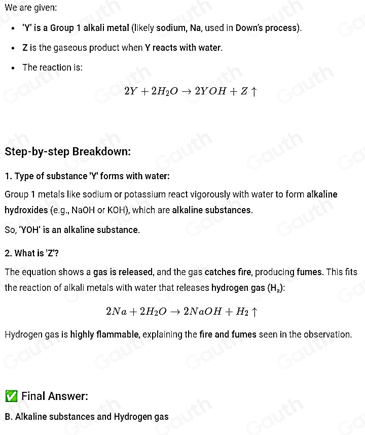 Nalutas:' Y ' is a highly reactive alkali element in Group I of the ...
