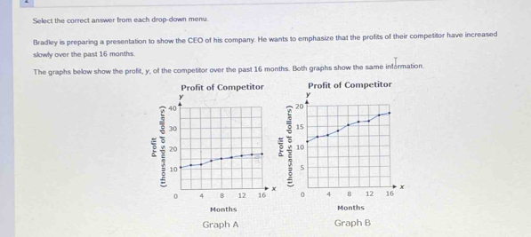 Solved: Select the correct answer from each drop-down menu. Bradley is preparing a presentation ...