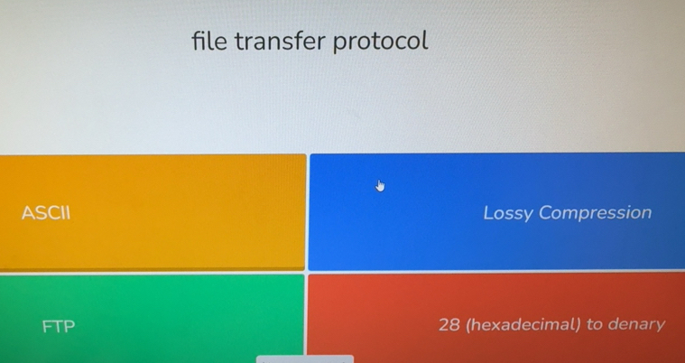 Résolu :file transfer protocol ASCII Lossy Compression F 28 ...