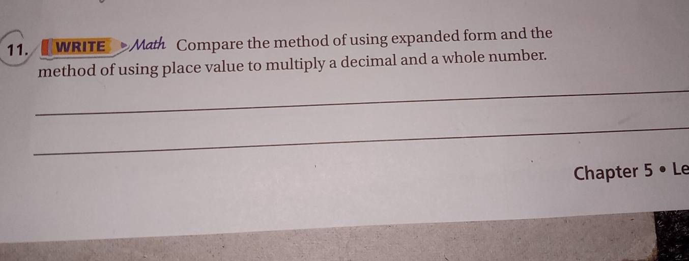 Solved: WRITE Math Compare the method of using expanded form and the method of using place value ...