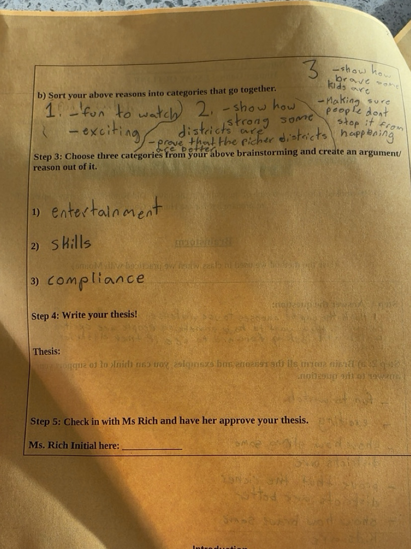 Solved: Sort your above reasons into categories that go together. Step ...