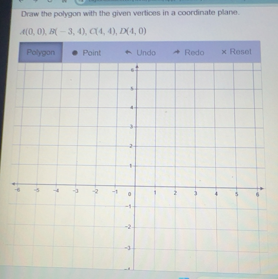 Solved: Draw the polygon with the given vertices in a coordinate plane ...