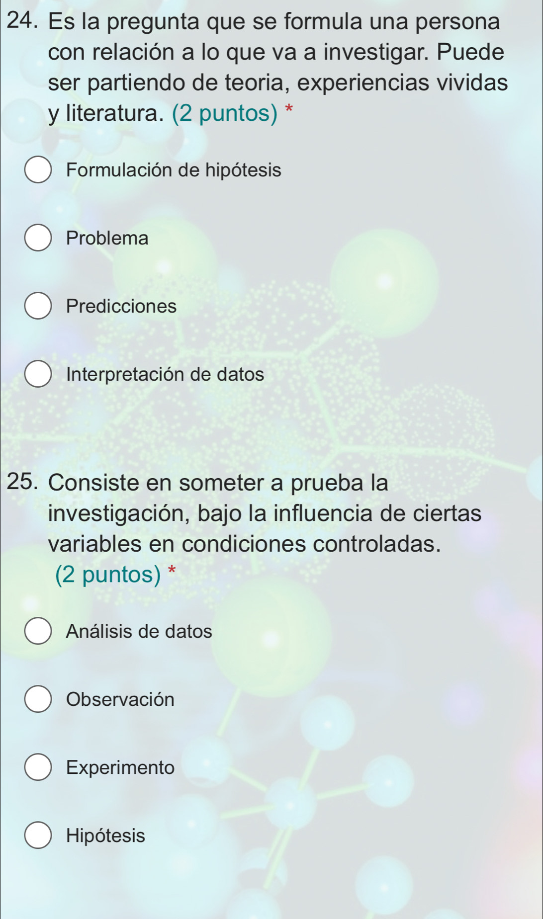 Solved: Es la pregunta que se formula una persona con relación a lo que ...
