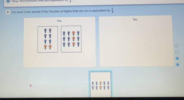 Solved: Now, find fractions that are equivalent 1 € For each card ...