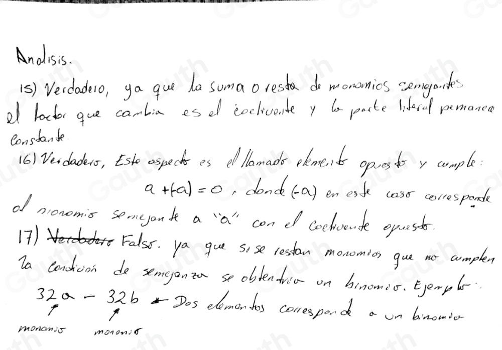 Resuelto:Escribe V, si la afirmación es verdadera, o F, si es falsa. 15 ...