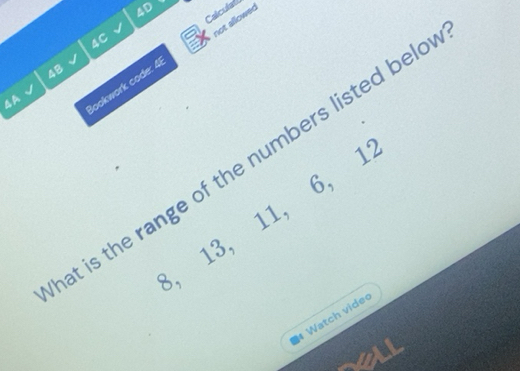 Solved: 4D Calculal 4C 4B 4A lookwork code: 4 not allowed at is the ...