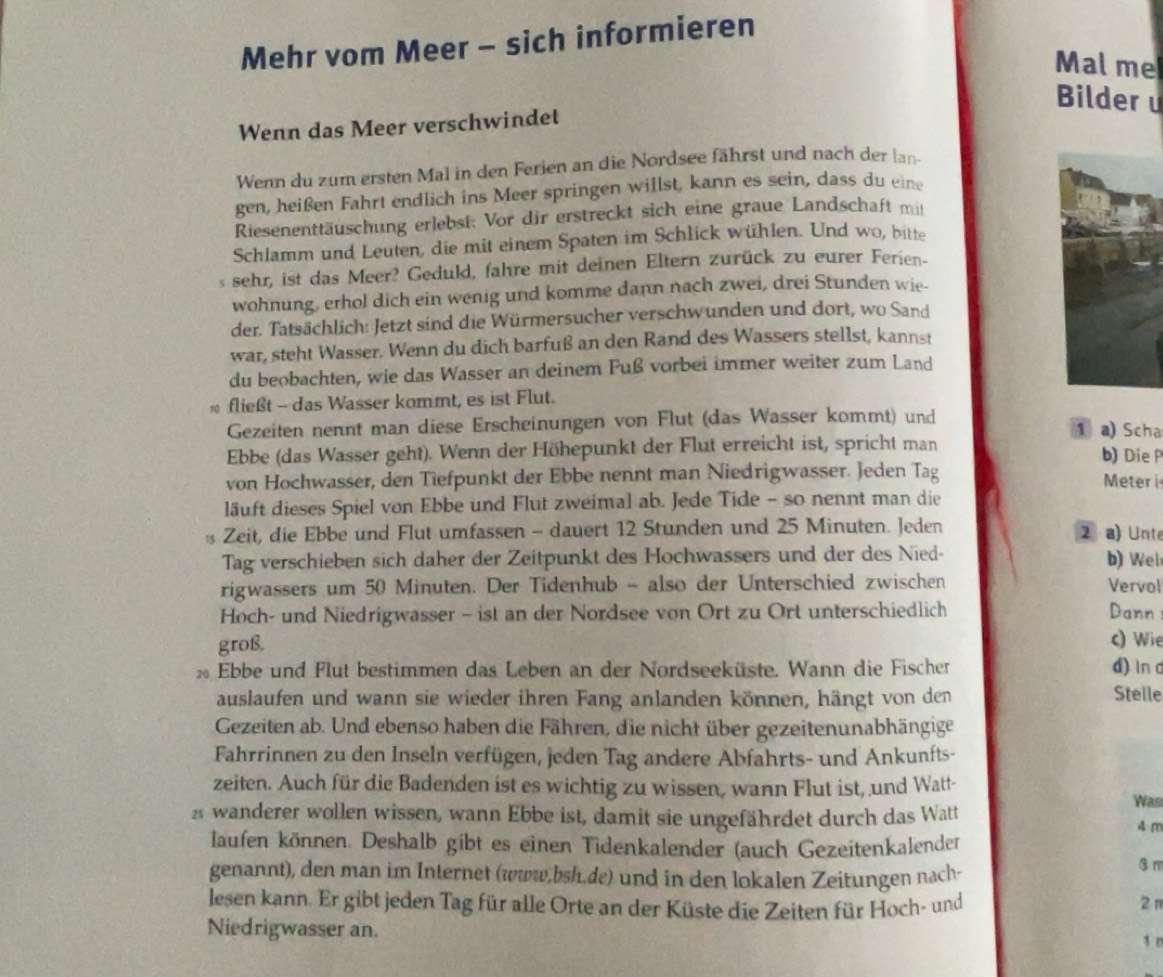 Gelöst:Mehr vom Meer - sich informieren Mal me Bilder u Wenn das Meer ...