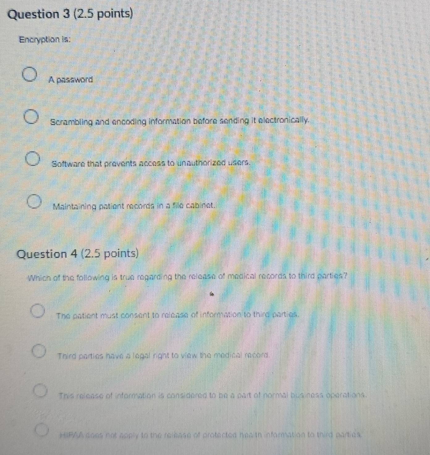 Solved: Encryption is: A password Scrambling and encoding information ...