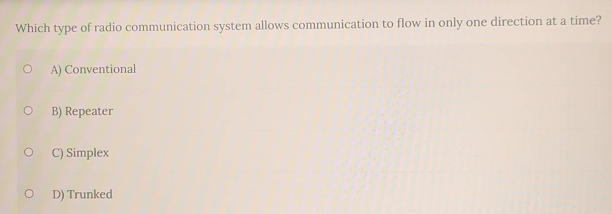 Solved: Which type of radio communication system allows communication ...