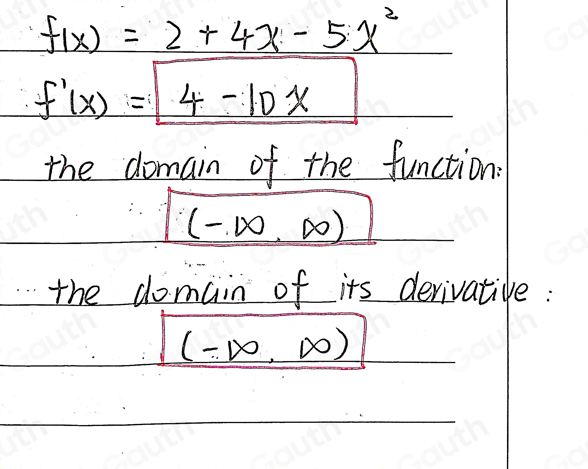 Solved: Find the derivative of the function using the definition of ...