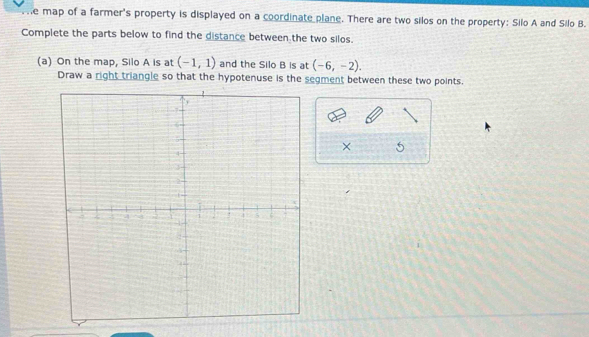 Solved: map of a farmer's property is displayed on a coordinate plane ...