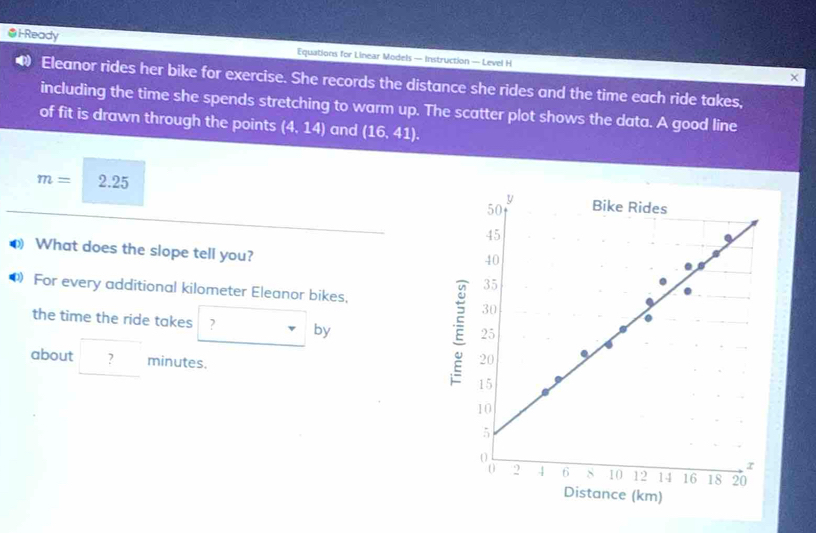 Solved: I-Ready Equations for Linear Models — Instruction — Level H ...