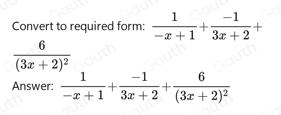 Solved: Let f(x)=frac 8+5x+12x^2(1-x)(2+3x)^2 (a) Express f(x) in partial fractions. [Calculus]