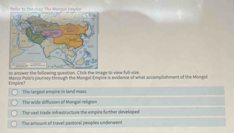 Solved: Refer to the map The Mongol Empire to answer the following ...