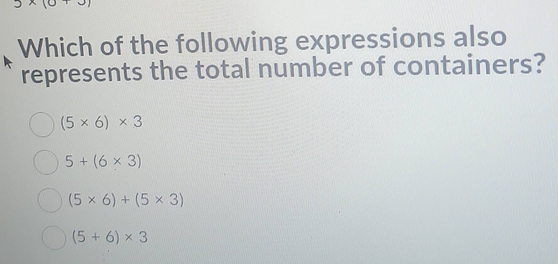 Solved: 2* 10+ Which of the following expressions also represents the ...