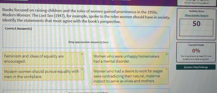 Solved: on this question. Books focused on raising children and the ...