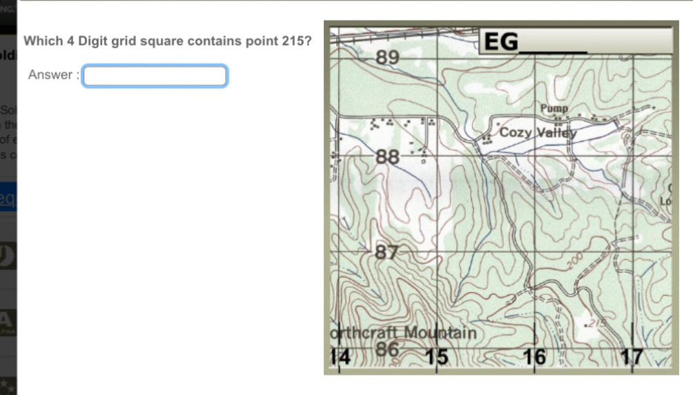 Solved: Which 4 Digit grid square contains point 215? EG ld 89 Answer ... Solved: Which 4 Digit grid square contains point 215? EG ld 89 Answer ...