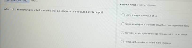 Solved: Answer Choices Select the right answer Which of the following ...