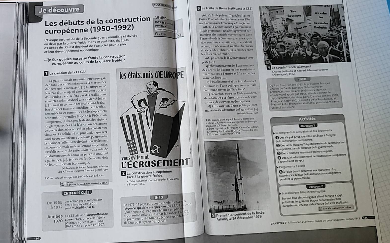 Solved: VOCABULAI 3 Le traité de Rome instituant la CEE' Je découvre ...