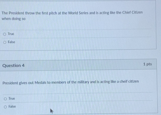 Resolvido:The President throw the first pitch at the World Series and ...
