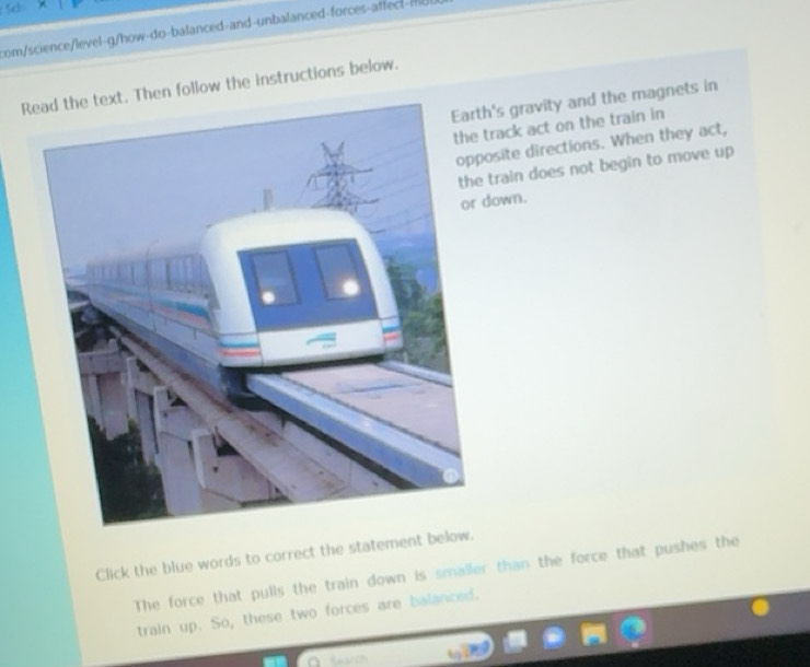 Solved: com/science/levelhow-o-balanced-and-unbalanced-forcesaff tH R ...