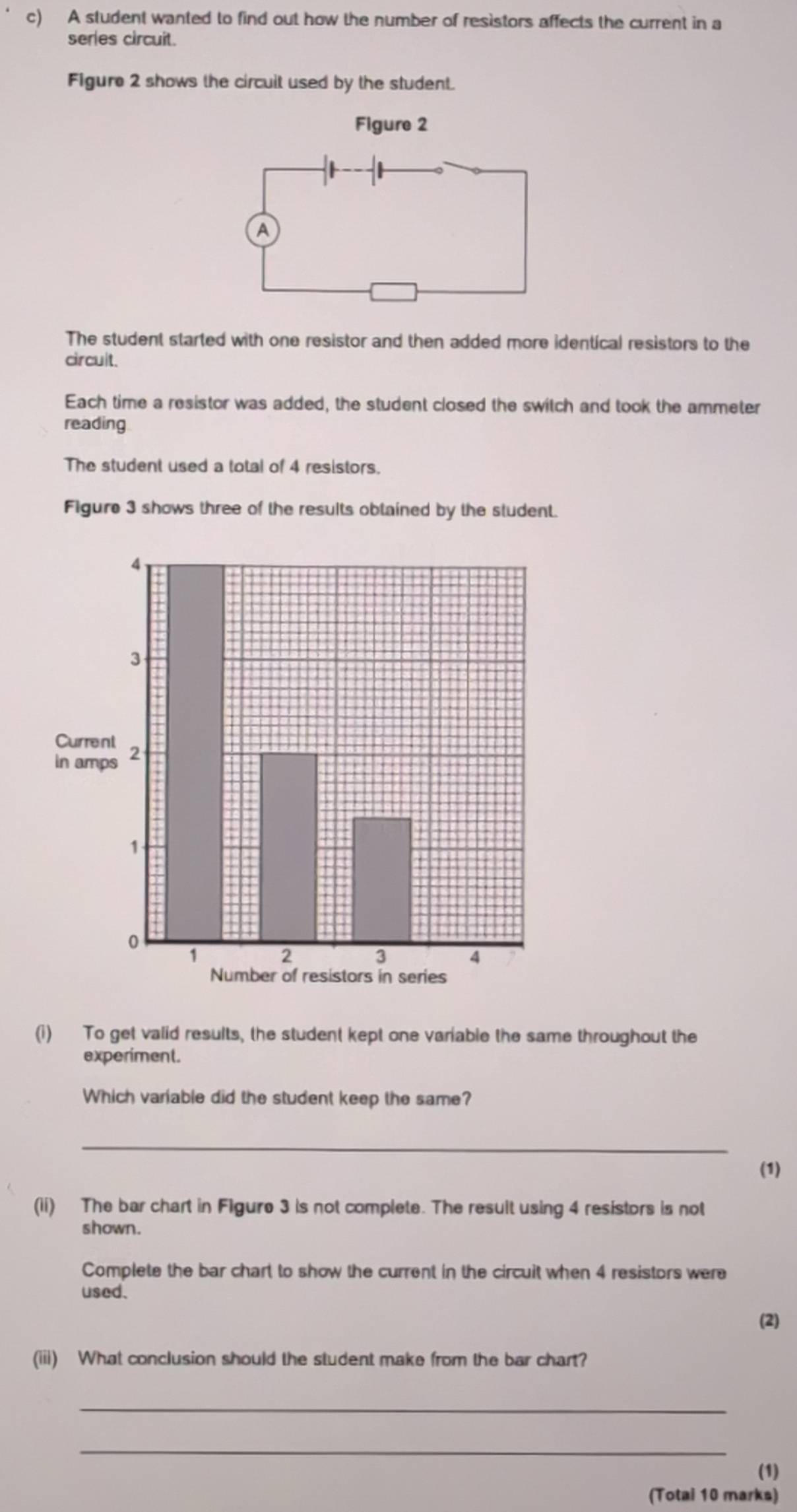 Solved: A student wanted to find out how the number of resistors ...
