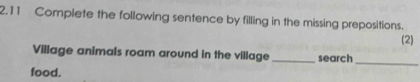 Solved: 2.11 Complete the following sentence by filling in the missing ...