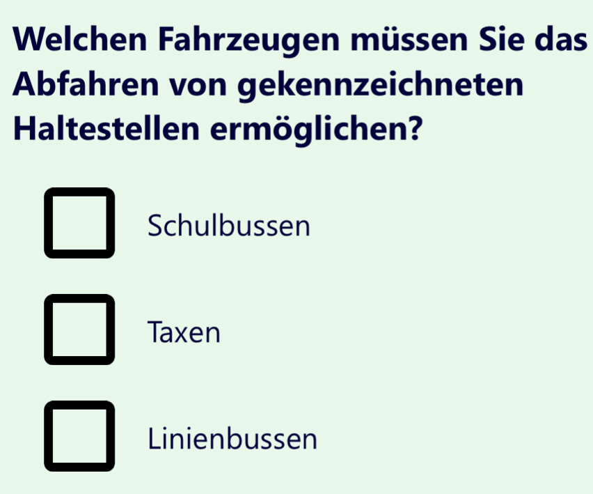 Welche Fahrzeugen Mussen Sie Das Abfahren