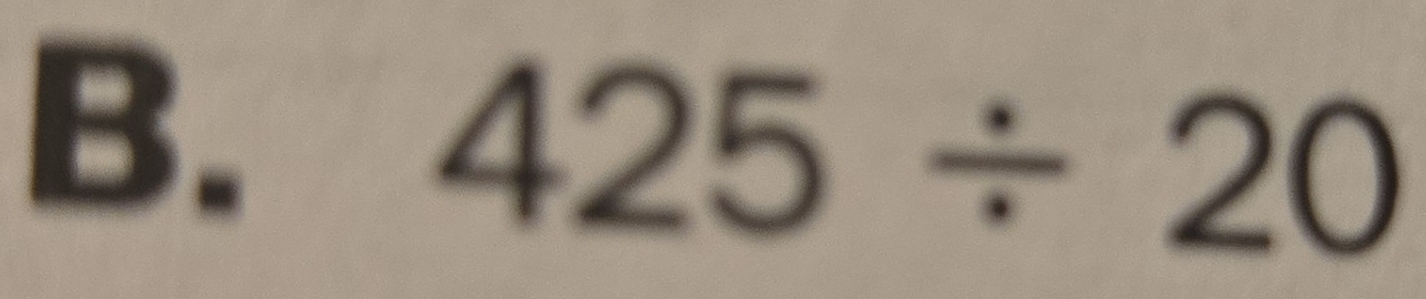 Solved: 425/ 20 [Math]