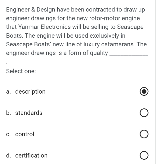 Solved: Engineer & Design have been contracted to draw up engineer ...