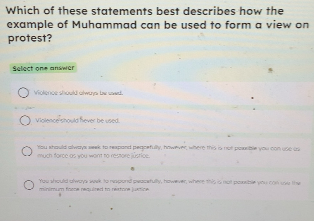 Solved: Which of these statements best describes how the example of ...
