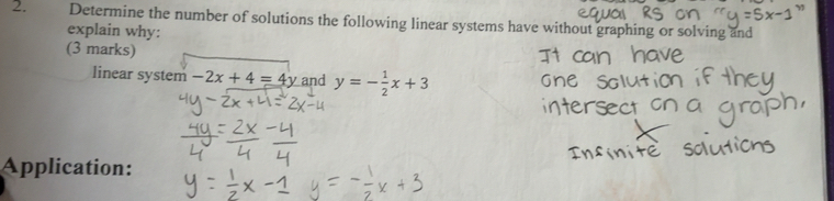 Solved: Determine the number of solutions the following linear systems ...