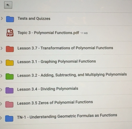 Solved: Tests and Quizzes Topic 3 - Polynomial Functions.pdf 11 мв ...