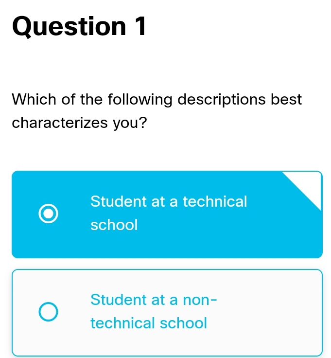 Solved: Which of the following descriptions best characterizes you ...