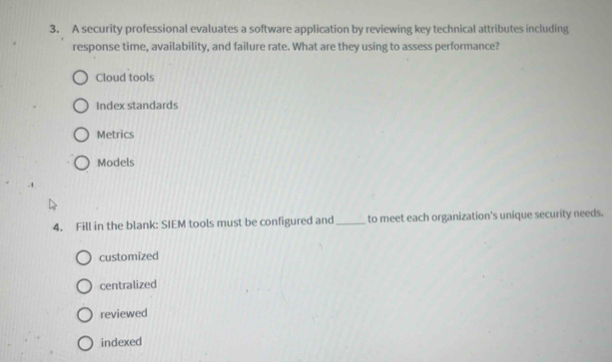Solved: A security professional evaluates a software application by ...