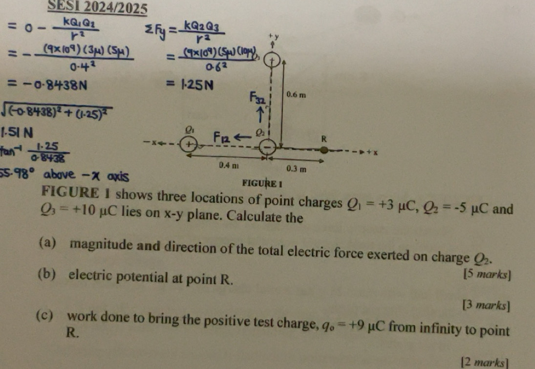 Selesai:SES1 2024/2025 - x oxis FIGURE 1 FIGURE 1 shows three locations ...