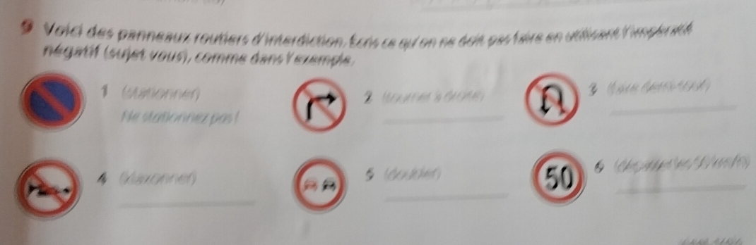Risolto:Voïci des panneaux routiers d'interdiction. Écns ce qu on ne ...