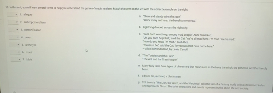 Gelöst:In this unit, you will learn several terms to help you ...