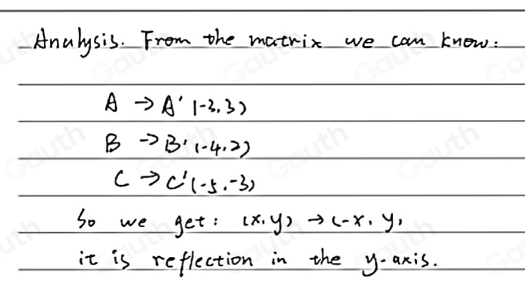 Solved: Transformations Using Matrices 6 Consider the following figure ...