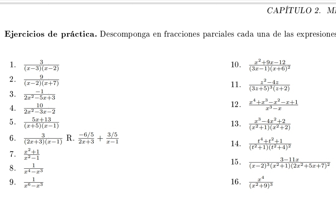 Resuelto:CAPÍTULO 2. M Ejercicios de práctica. Descomponga en ...
