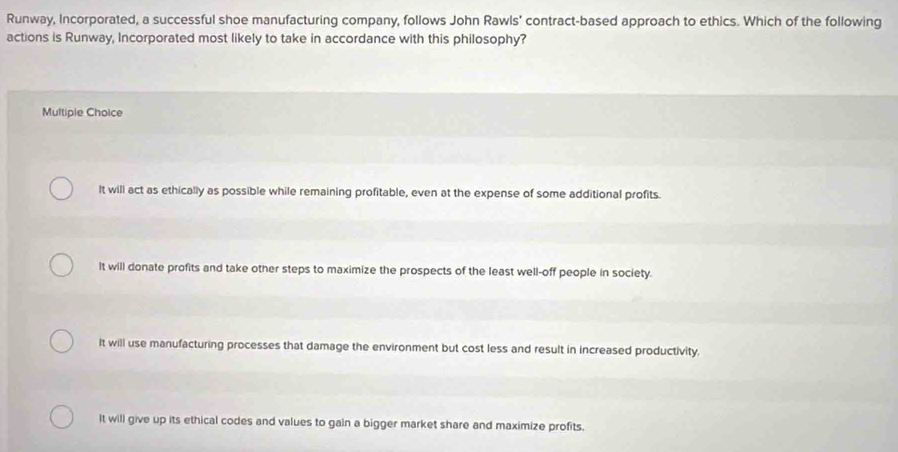 Solved: Runway, Incorporated, a successful shoe manufacturing company ...