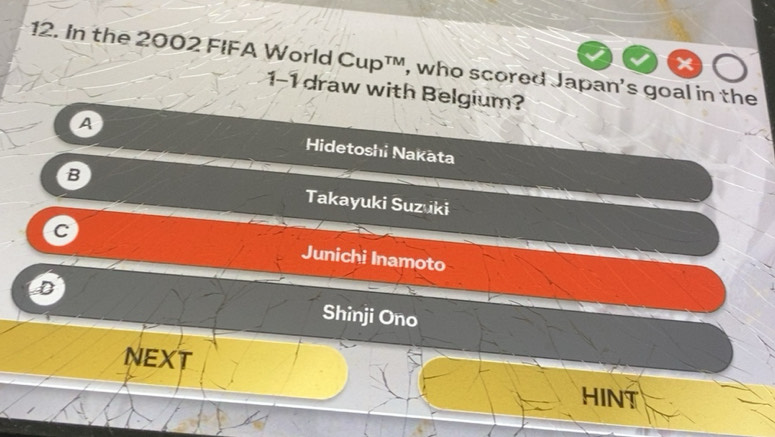 Solved: In the 2002 FIFA World Cup^(TM) , who scored Japan's goal in ...