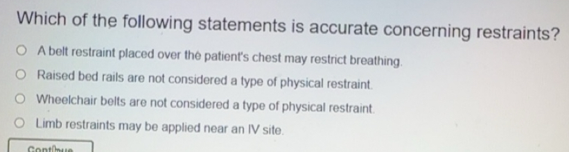 Solved: Which of the following statements is accurate concerning ...