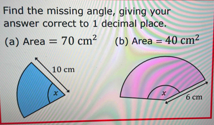 Solved: Find the missing angle, giving your answer correct to 1 decimal ...