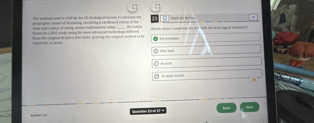 Solved: The method used in 1920 by the US Geological Survey to ...