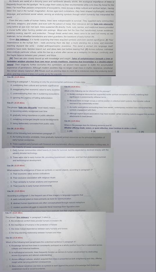 Giải quyết:As forests are razed at a dizzying pace and rainforests ...