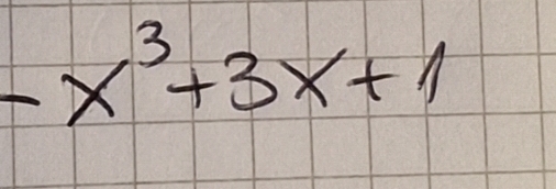 Risolto:-x^3+3x+1