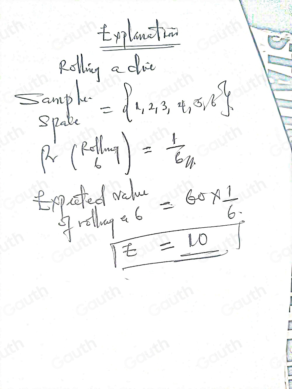 Solved: You are playing a game in which rolling a 6 is worth 60 points ...