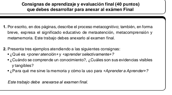 Solved: Consignas de aprendizaje y evaluación final (40 puntos) que ...